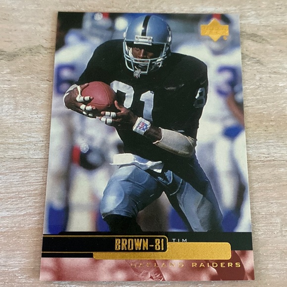 Upper Deck | Other | Tim Brown Hall Of Fame Las Vegas Raiders Wr 999 ...